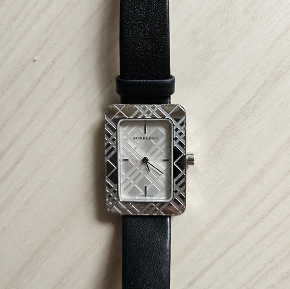 Burberry | Accessories | Burberry Rectangle Silver Watch | Poshmark